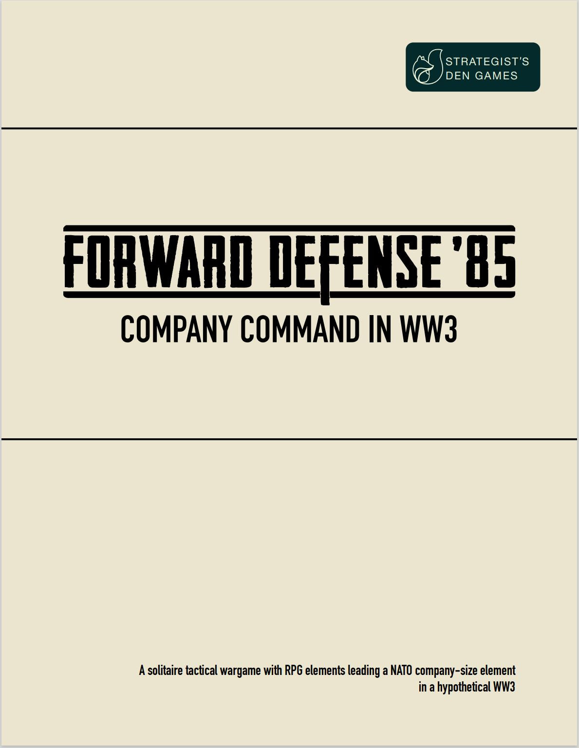 Forward Defense '85 – Strategist's Den Games